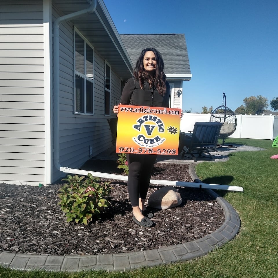 Concrete Landscape Curbing | Appleton, WI | Artistic V Curb